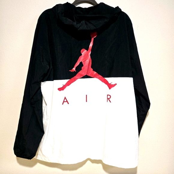 Jordan | Jackets & Coats | Vintage Air Jordan Jumpman Jacket Mens L Hooded Windbreaker Rain ...